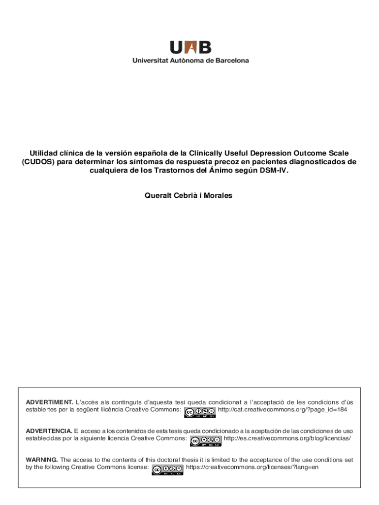 Fillable Online Fomkonso po Utilidad clnica de la versin espaola de la ...