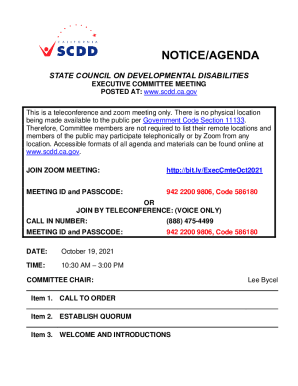 Fillable Online scdd ca STATE COUNCIL ON DEVELOPMENTAL DISABILITIES ...