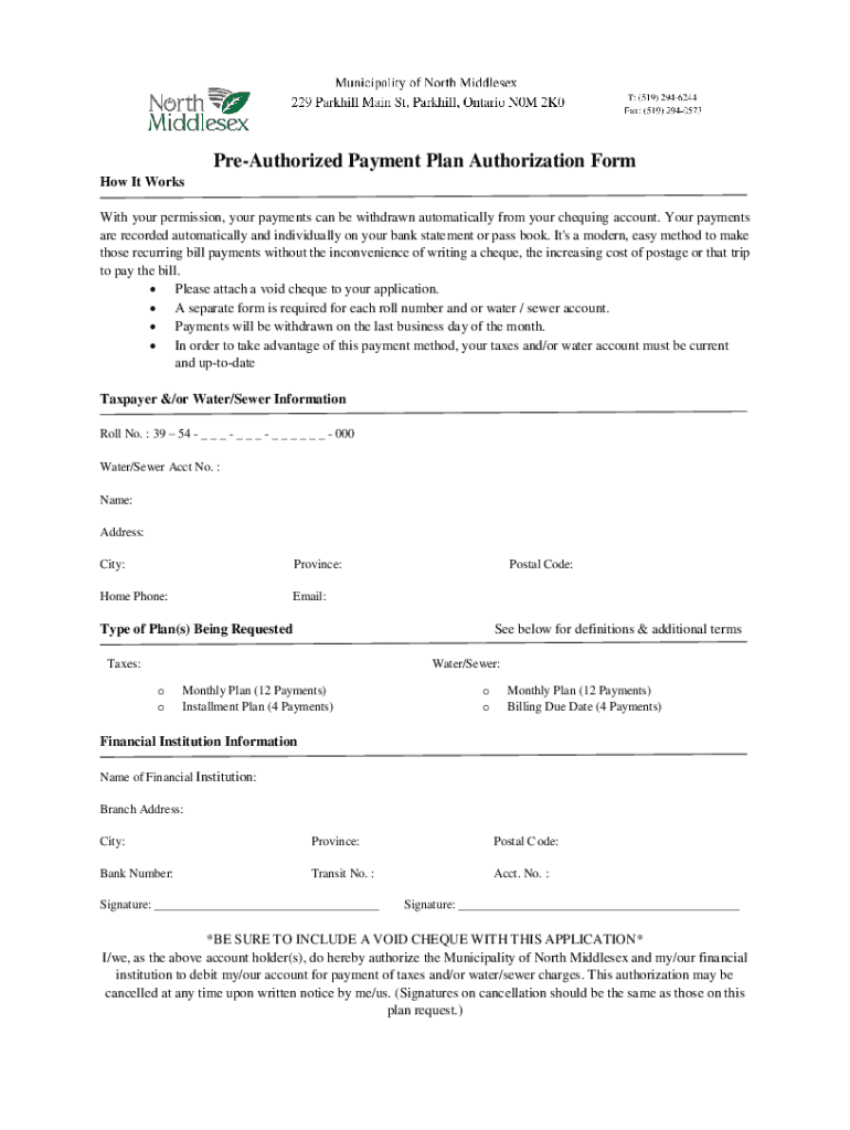 Fillable Online app.bchydro.comcontentdamPre-authorized payment plan application form Fax Email ...