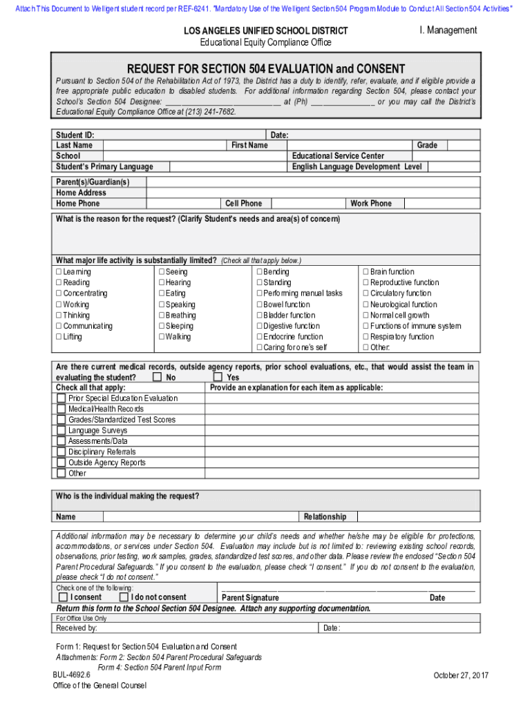 Fillable Online www.pdffiller.com495959974--SECTION-504-PARENTFillable ...