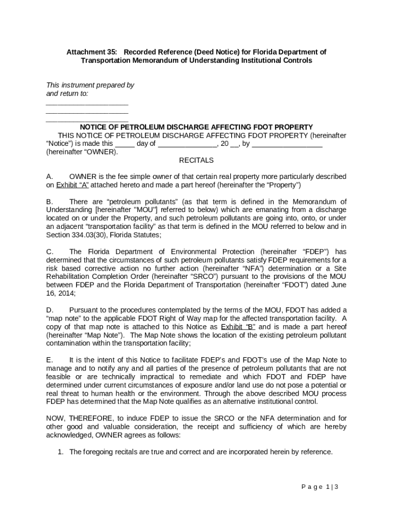 Attachment 35 - Recorded Reference (Deed Notice) for ... Doc Template ...