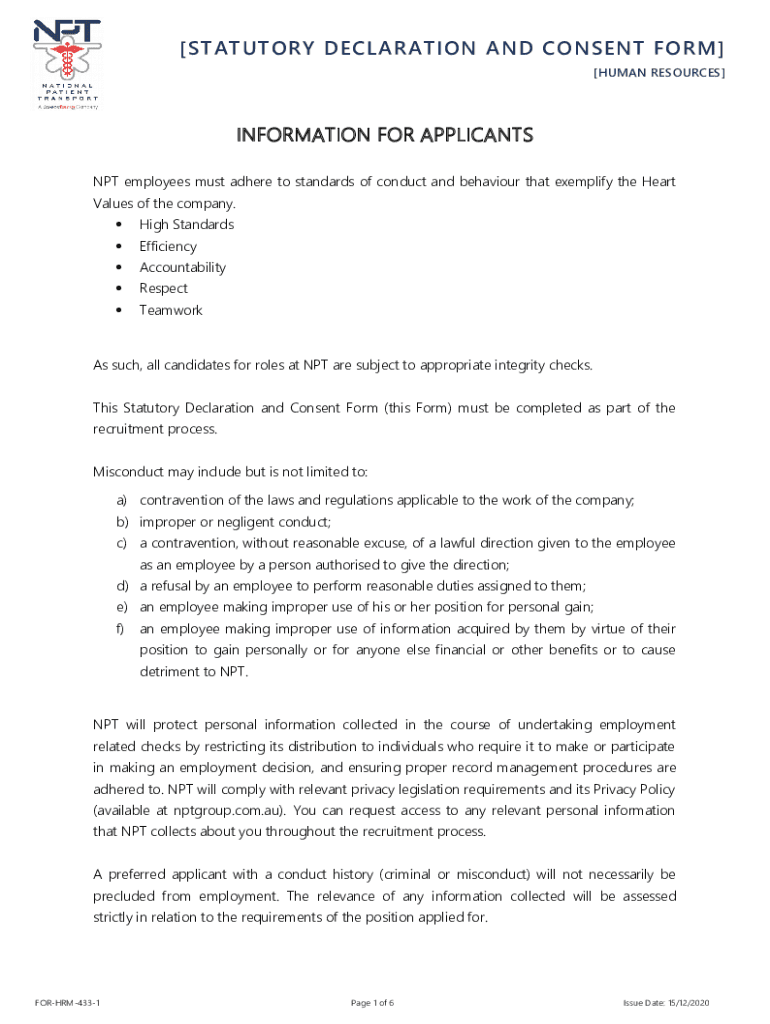 Stat Dec. Management System Doc Template | pdfFiller