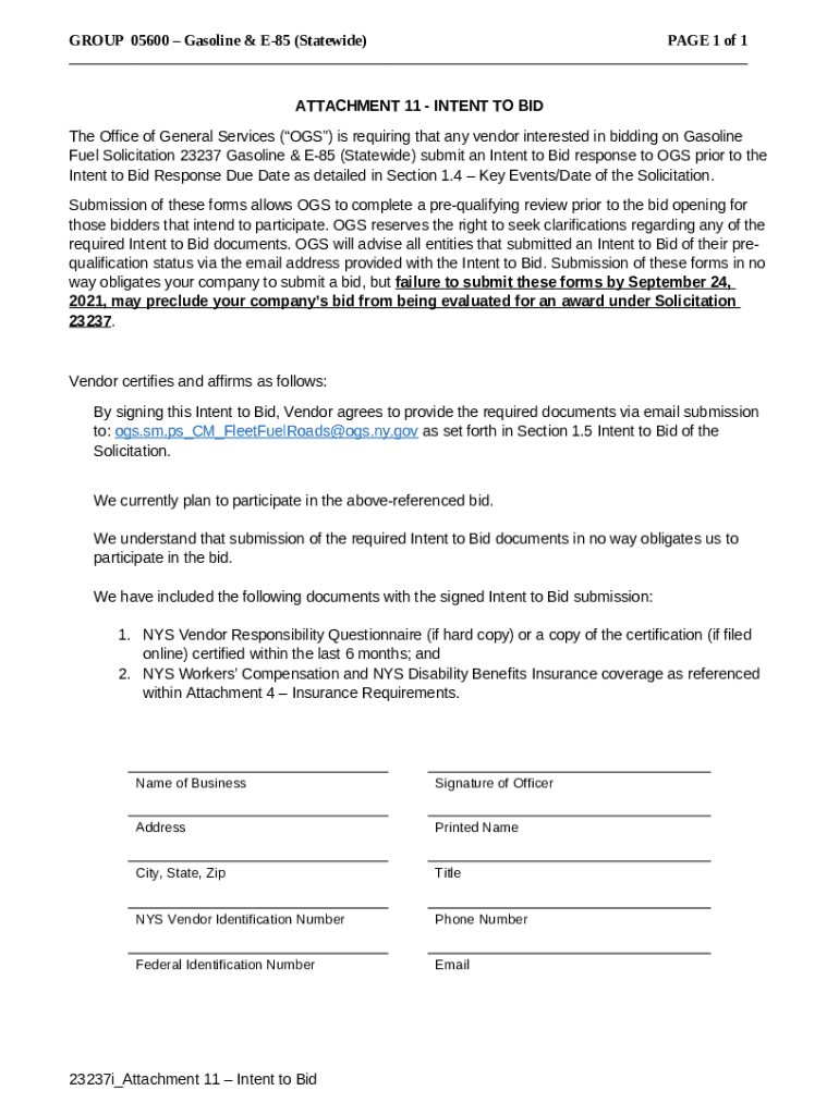 REQUEST FOR PROPOSAL - Office of General Services - ogs ny Doc Template | pdfFiller