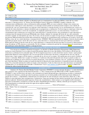 Fillable Online Spanish Communication and Patient Portal Consent Form ...