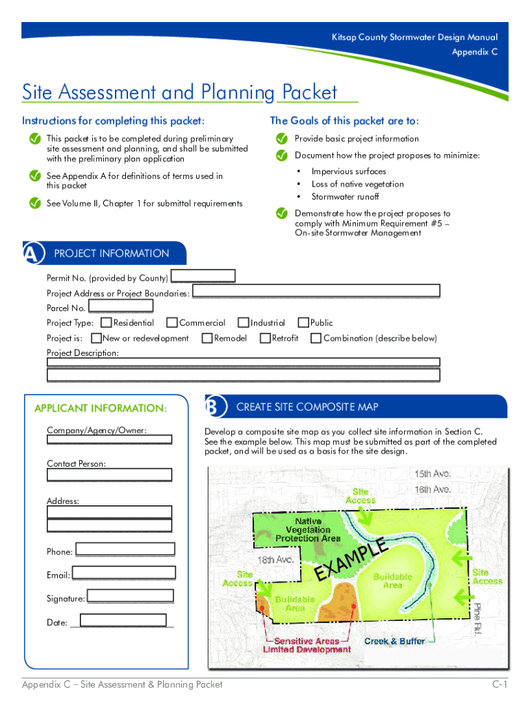 Fillable Online Fillable Online Site Assessment and Planning Packet ...