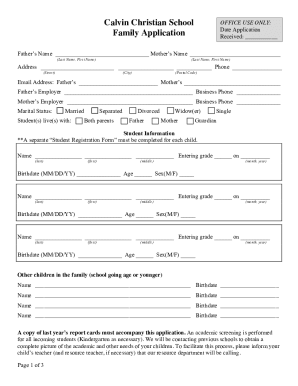 Fillable Online calvinchristian mb PDF Pastor Recommendation Form - Calvin Christian School Fax ...