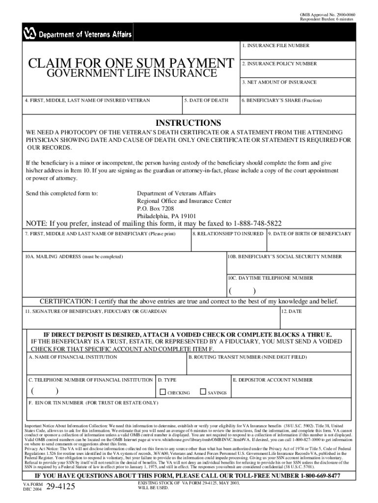Fillable Online www.pdffiller.com574370446--Form-VA-Form-29Fillable ...