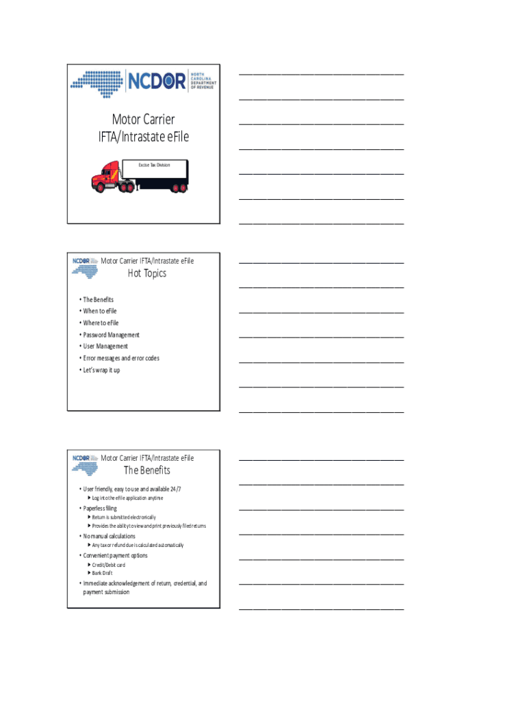 Fillable Online The Benefits Excise Tax Division Motor Carrier IFTA ... Fax Email Print - pdfFiller