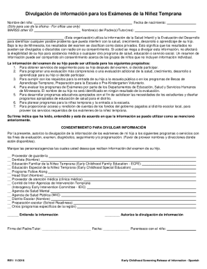 Fillable Online fhs farmington k12 mn Welcome to Early childhood Screening! Please note: These ...