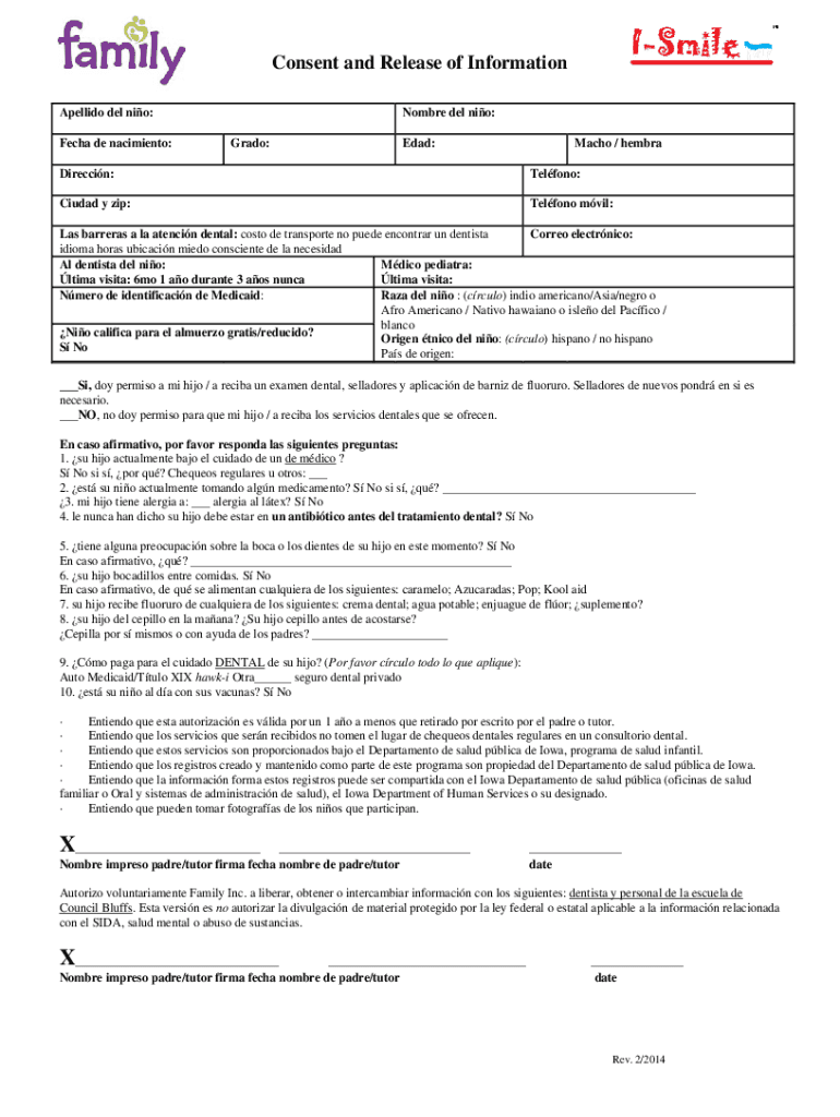 Fillable Online Fillable Online VNA SCHOOL SCREENING PARENT CONSENT ...