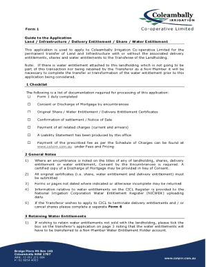 Fillable Online Water share forms - Water Register Fax Email Print ...
