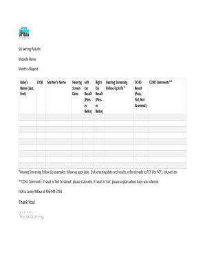 Fillable Online dphhs mt Submit Newborn Screening Results Form Fax ...