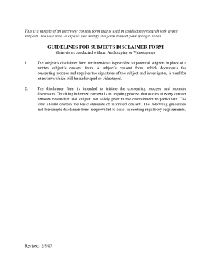 Fillable Online FREE 10+ Sample Interview Consent Forms in PDFMS ...