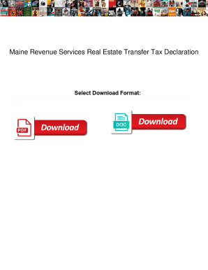 Fillable Online Maine Revenue Services Real Estate Transfer Tax ...