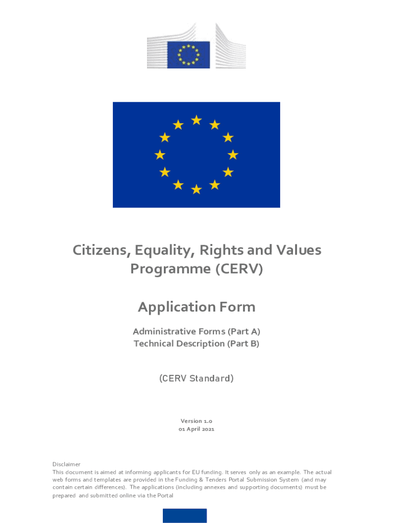 Fillable Online ec europa Citizens, Equality, Rights and Values ...