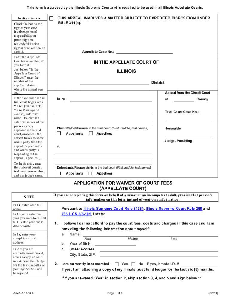 Fillable Online Fillable Online Illinois Standardized Forms - Approved ...