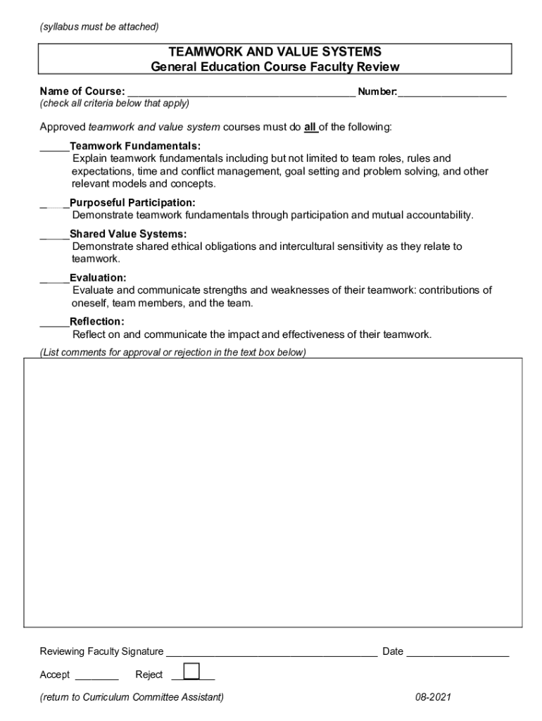 Fillable Online SAMPLE SYLLABUS SAMPLE SYLLABUS TEMPLATE Fax Email Print - pdfFiller
