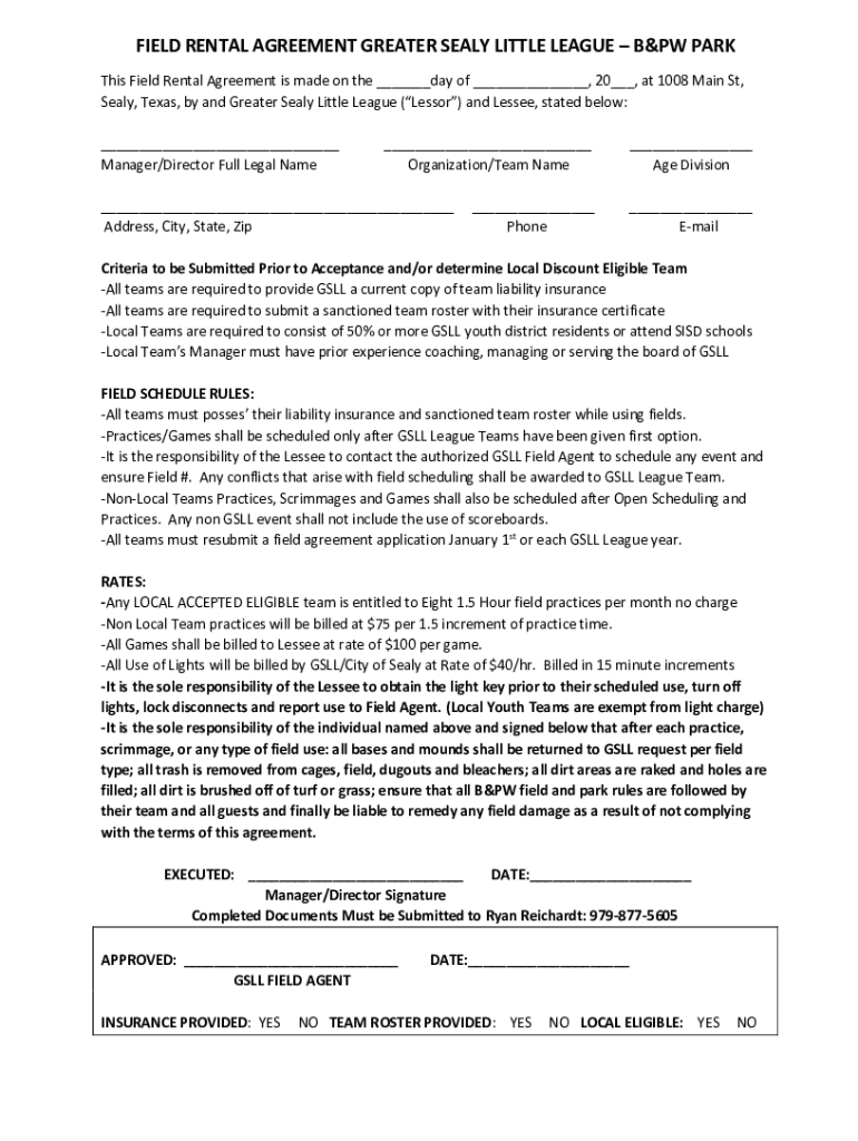 Fillable Online www.waukeganparks.orgwp-contentuploadsAthletic Field ...