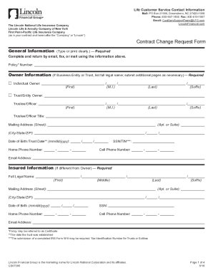 Fillable Online Contract Change Request Form Fax Email Print - pdfFiller