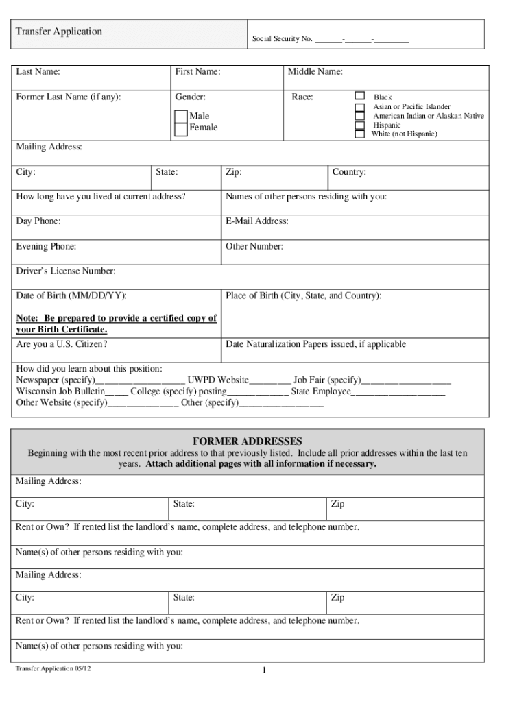 Fillable Online uwpd wisc www.suny.edumediasuny2022 ONLINE APPLICATION ...