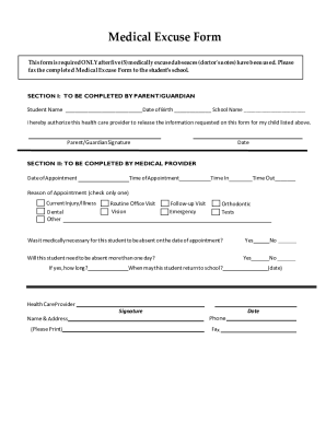 Fillable Online MEDICAL EXCUSE REQUEST - United States Courts Fax Email ...