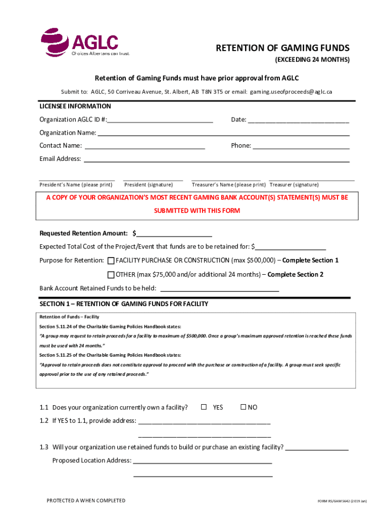 Fillable Online aglc.casitesaglcRaffle Licence Application - More than ...