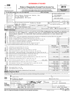 Fillable Online EXTENSION ATTACHED 990 Return of Organization Exempt ...