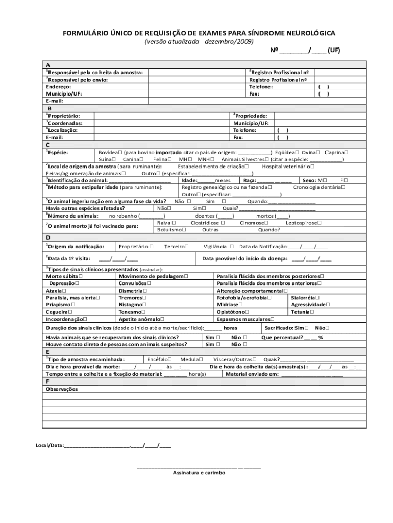 Fillable Online Get the free FORMULRIO NICO DE REQUISIO DE EXAMES PARA ... Fax Email Print ...