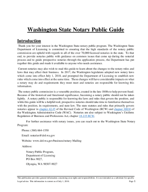 Fillable Online Washington State Notary Public Guide - dev.dol.wa.gov ...