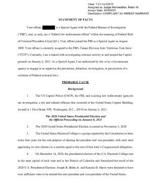 Fillable Online STATEMENT OF FACTS Your affiant, is a Special Agent ...