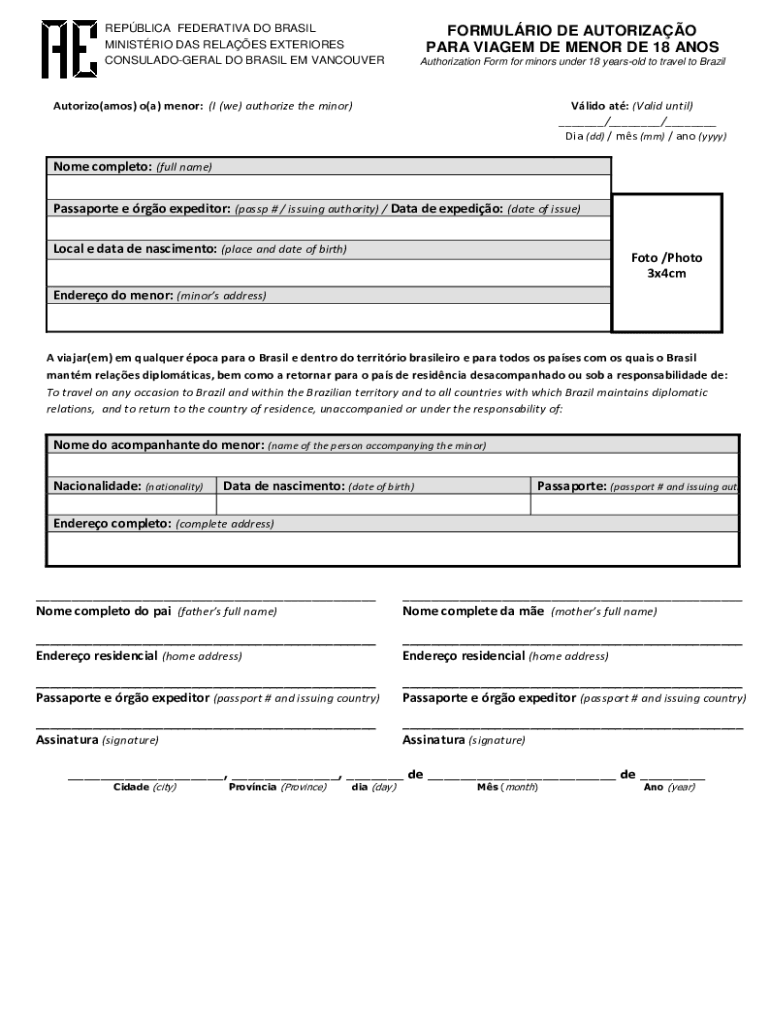 Fillable Online CONSULADO-GERAL DO BRASIL EM MIAMI - sistemas.mre.gov ...