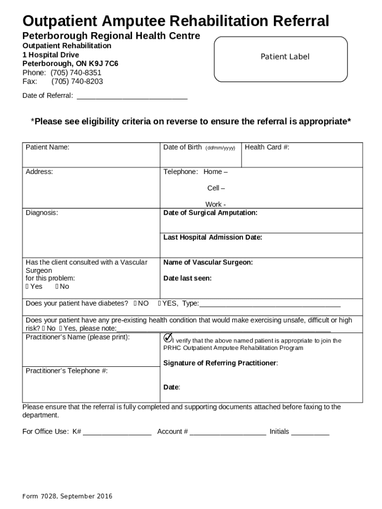 Fourcast Hospital to Home Peterborough Regional Health Centre Doc ...