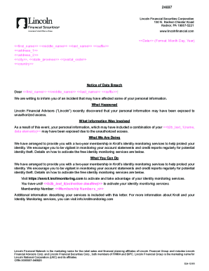 Fillable Online Notice of Data Breach What Happened Fax Email Print ...