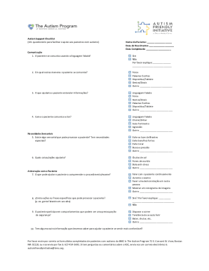 Fillable Online Modified Checklist for Autism in Toddlers (M-CHAT) Fax ...