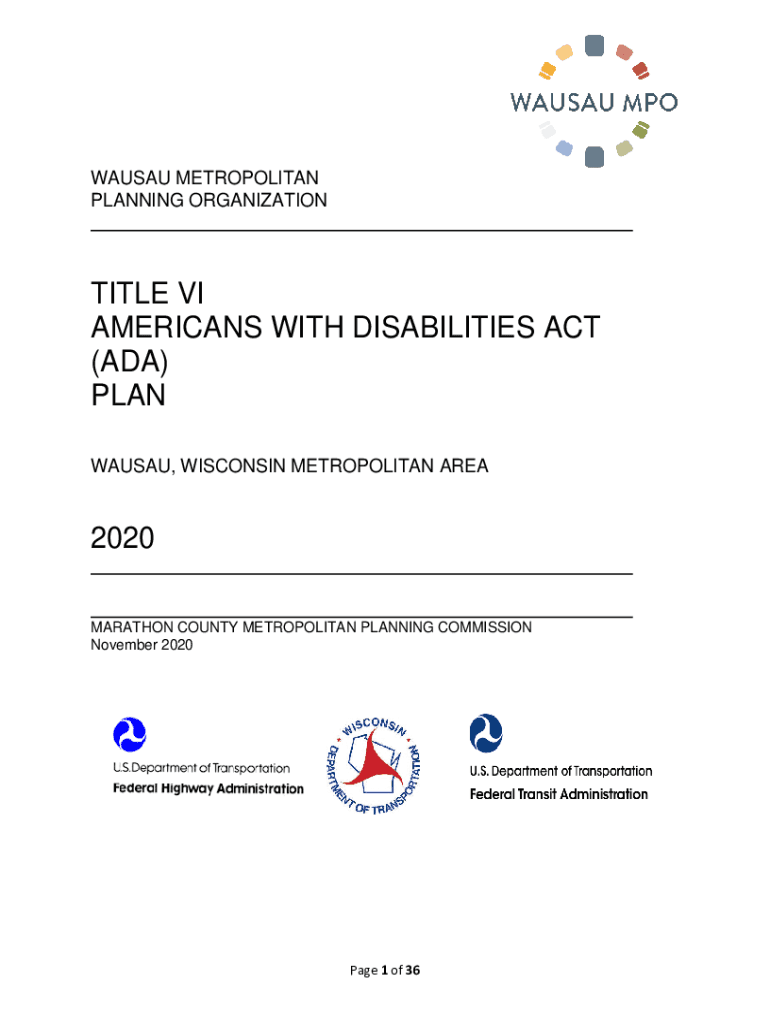 Fillable Online Title VI and ADA Handbook for Transit - Template. Title ...