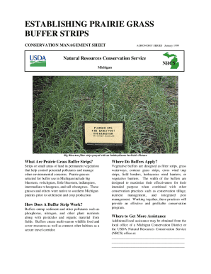 Fillable Online Establishing prairie grass buffer strips in SearchWorks ...