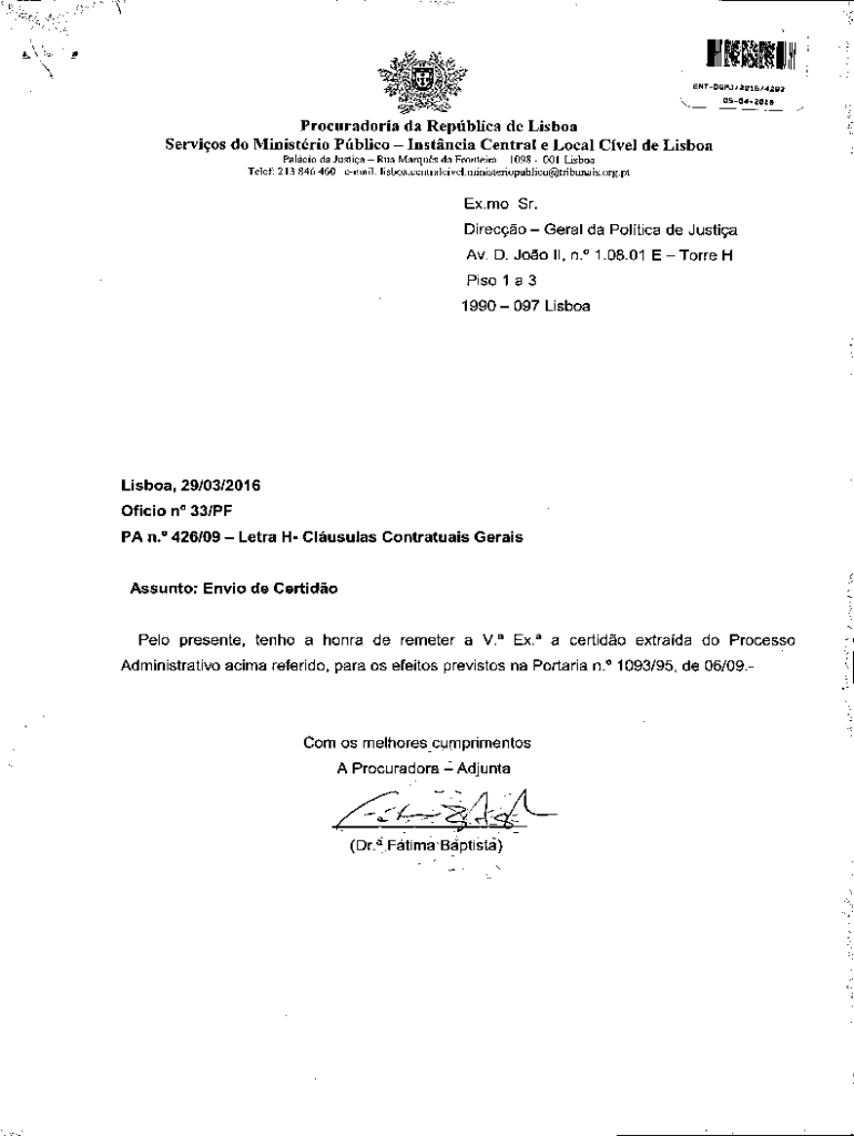 Preenchível Disponível DIAP da Comarca de Lisboa - Portal do Ministrio ...
