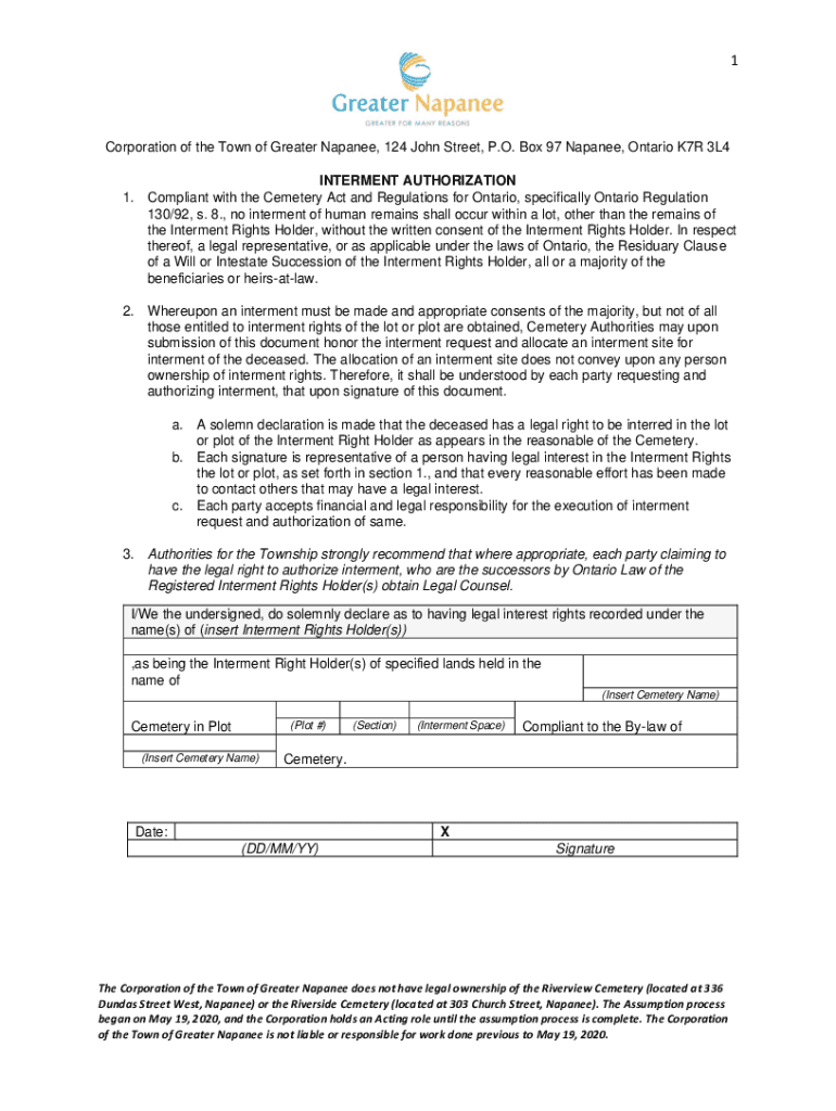 Fillable Online Request a Congratulatory Certificate - Greater Napanee Fax Email Print - pdfFiller