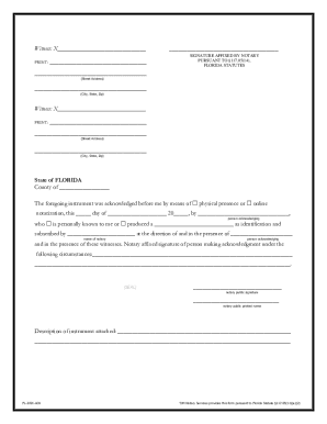 Fillable Online Florida Affidavit Form printable pdf download Fax Email ...