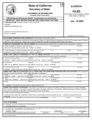 Fillable Online Secretary Of State California Sos Schools Fax Email ...