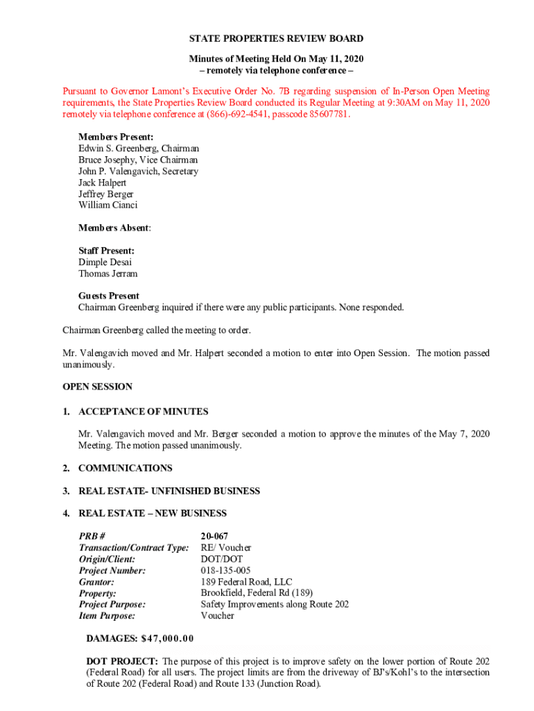 Fillable Online Members Absent: Fax Email Print - pdfFiller