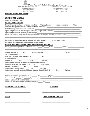 Fillable Online Appointment Request - Palm Beach Pediatric Hematology ...