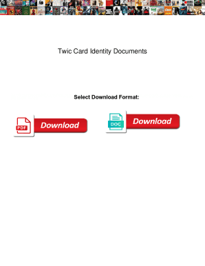 Fillable Online Twic Card Identity Documents. Twic Card Identity ...
