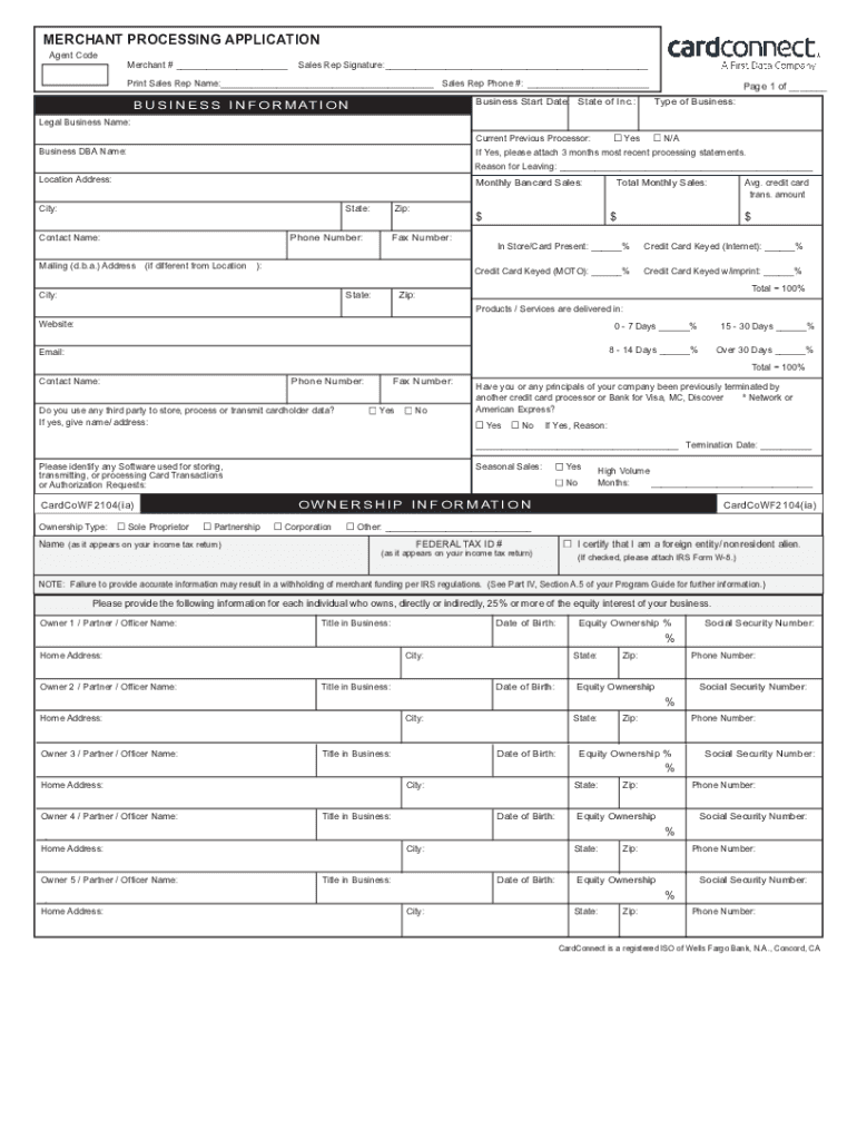 Fillable Online Fillable Online leadsplus MERCHANT PROCESSING ...
