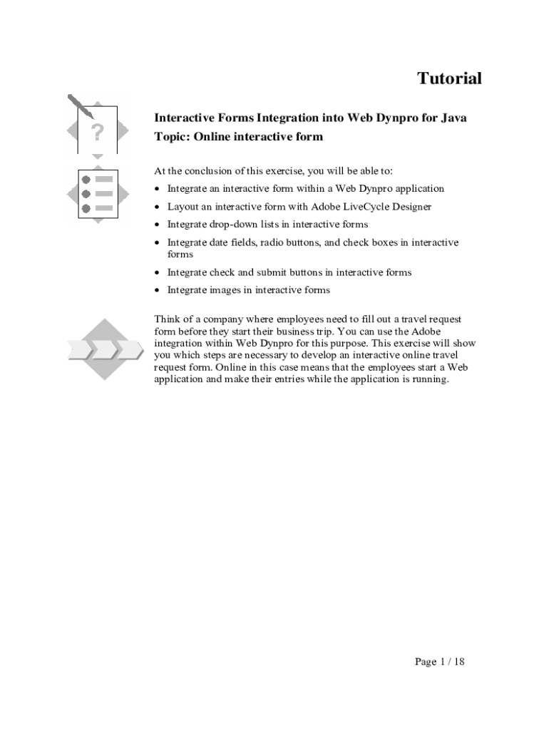 Fillable Online Interactive Forms Integration into Web Dynpro for Java ...