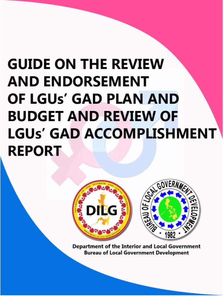 Fillable Online dilg gov OF LGU GAD PLAN AND BUDGET AND REVIEW OF LGUs ...