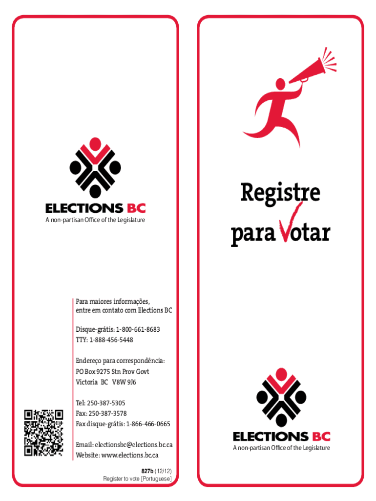 Fillable Online www3 elections bc Registre para otar - elections.bc.ca ...