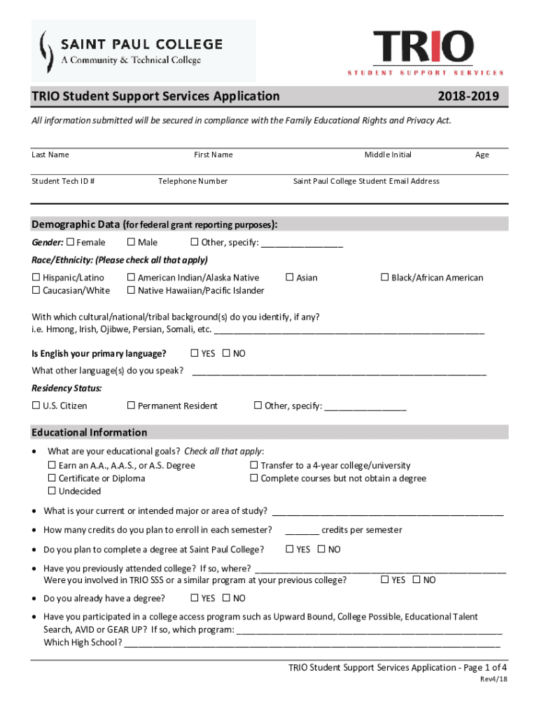 Fillable Online www.triton.eduglobalassetsmediaTRIO Student Support ...