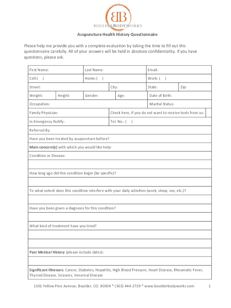 Fillable Online Fillable Online Please help us provide you with a complete ... Fax Email Print ...