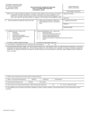 Fillable Online Form SF299 SF299 Application for Transportation and ...